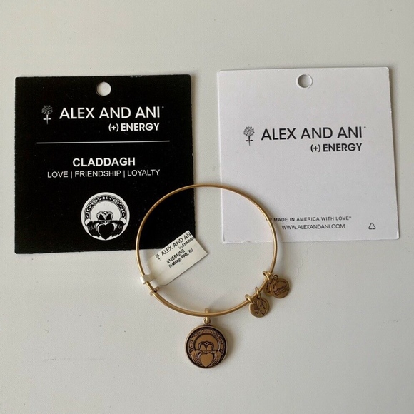 Alex and Ani | Jewelry | Nwt Alex Ani Claddagh Irish Charm Russian Gold ...